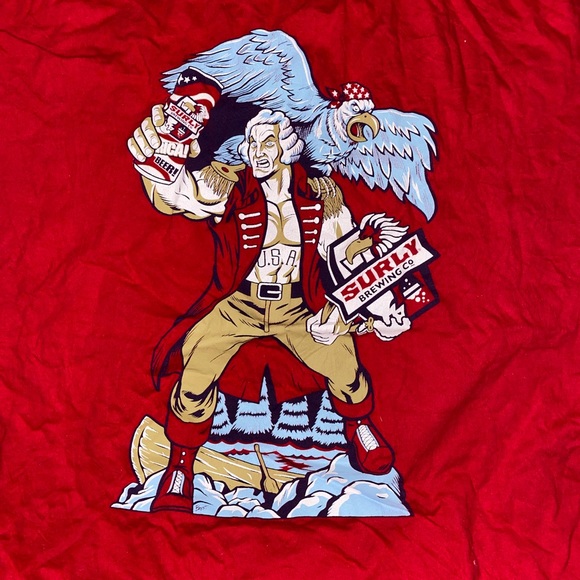 Next Level Apparel | Shirts | Mens Large Next Level Red Surly Brewing ...